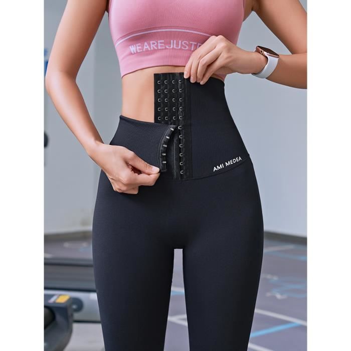 Pantalon de sport,Fitness Femmes Corset Pousser La Hanche Post-Partum ...