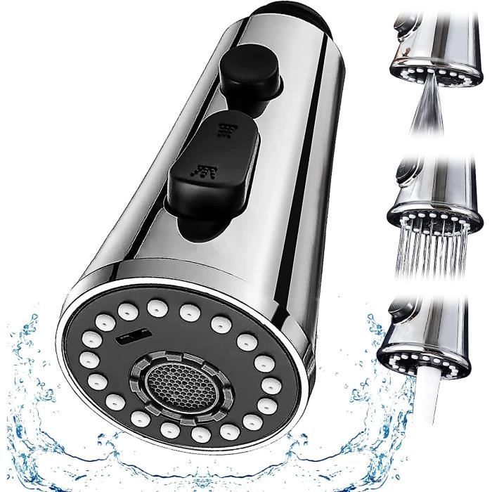 Qazuwa 3 Modes Douchette Evier Cuisine,Tête Douchette Pour Mitigeur ...