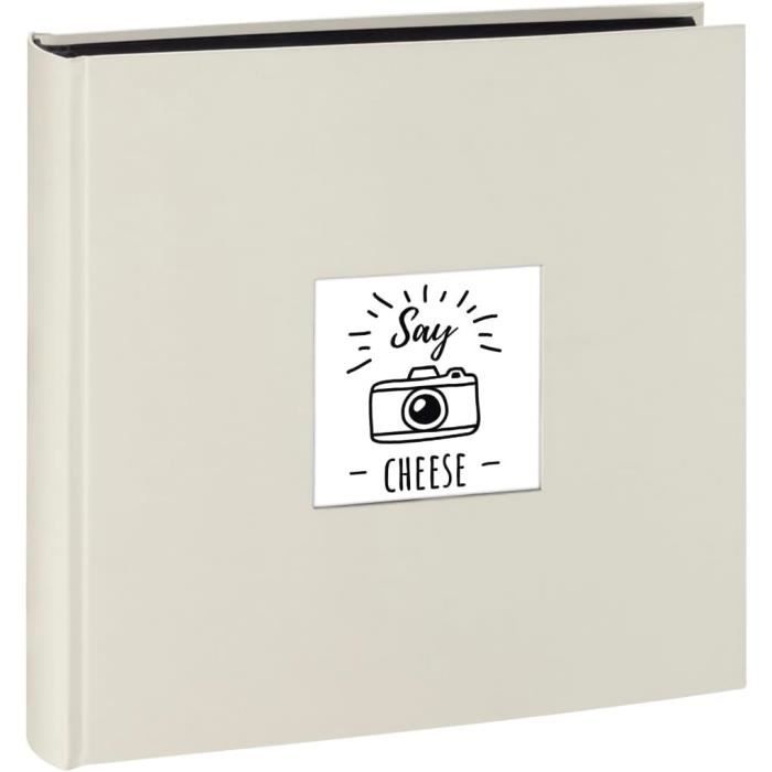 Hama Album Photo Fine Art (Format 30 x 30 cm, 100 Pages Noires, sans Spirale) Craie167 ...