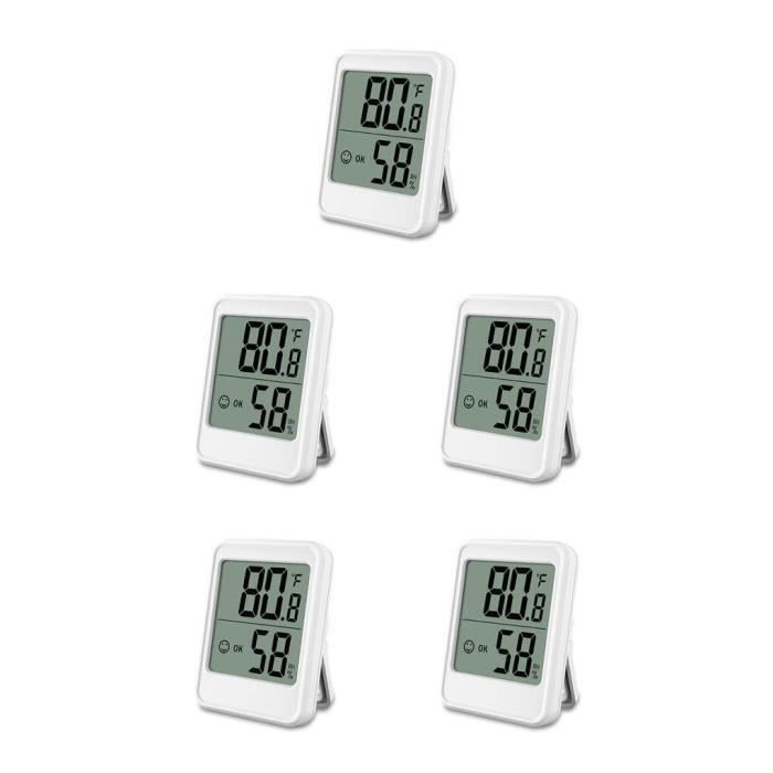 5 Ensemble De Thermomètre Température Jauge Alimenté Par Piles ...