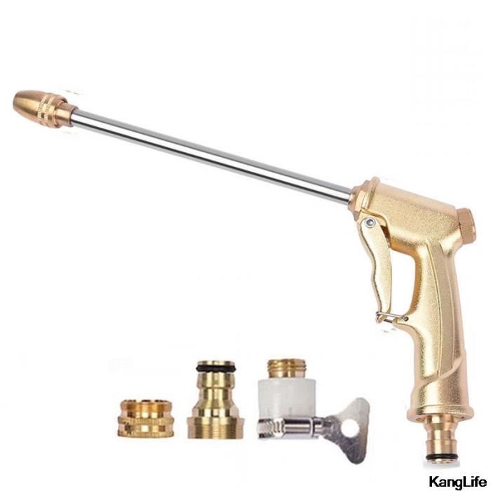 TUYAU - BUSE - ACCESSOIRE DE BUSE,Gold Set 1--Pistolet à eau en mousse réglable, 2 Modes, lavage ...