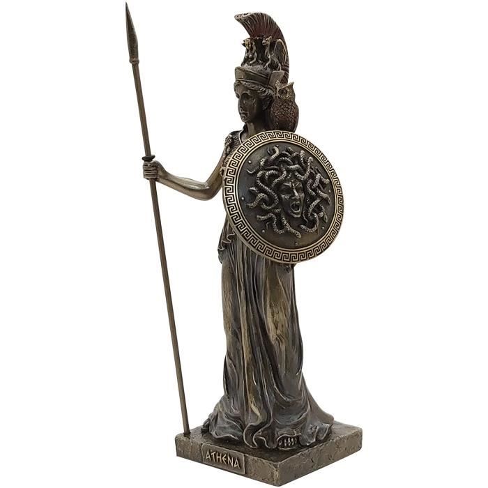 Veronese Déesse Grecque Antique Athéna-Minerve avec Bouclier (Statue en ...