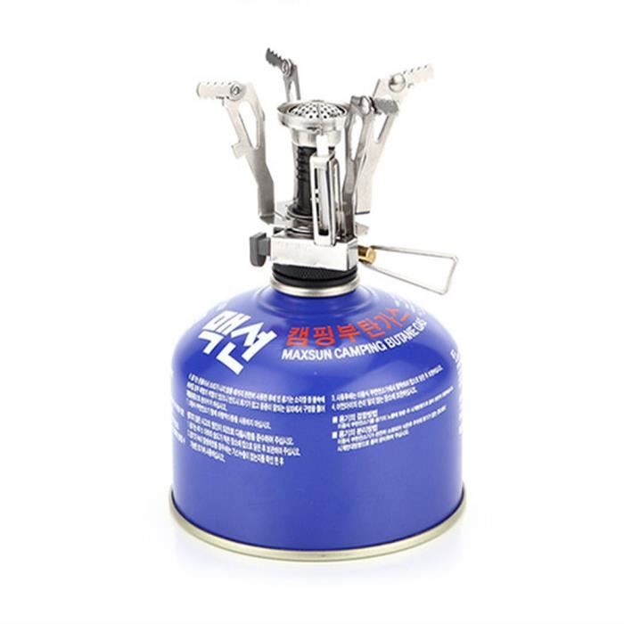 1 -Mini réchaud de Camping pliant, fourneau à gaz d'extérieur, fourneau ...