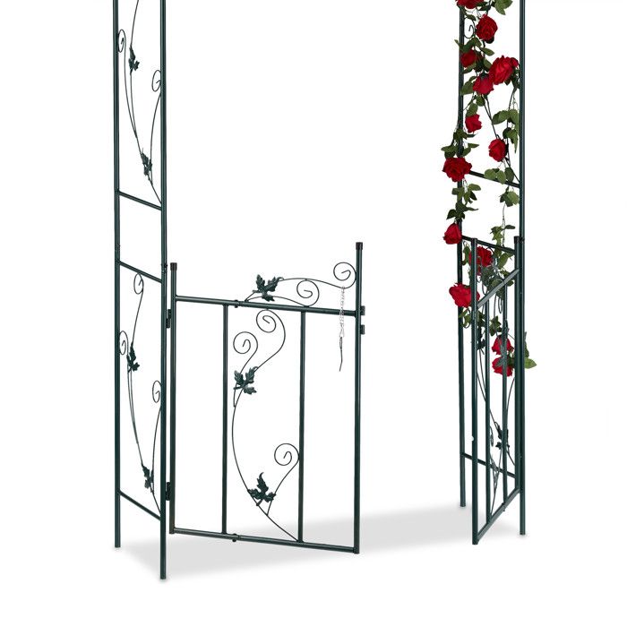 Relaxdays Arche de rosiers porte, Arcade, treillis plantes grimpantes ...