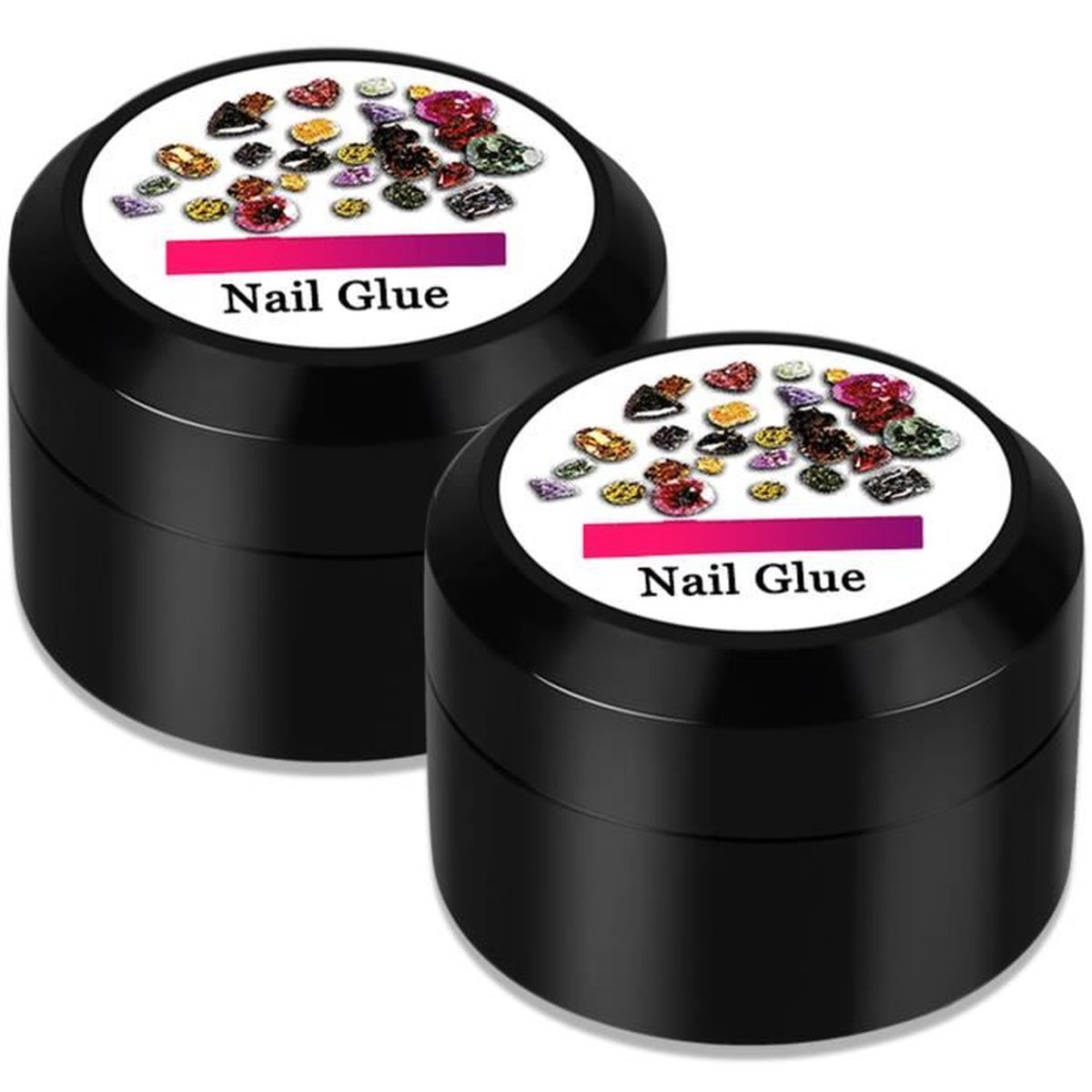 2 Boîtes de 8g Colle à Ongles Set COSCELIA Colle Faux Ongles Super ...