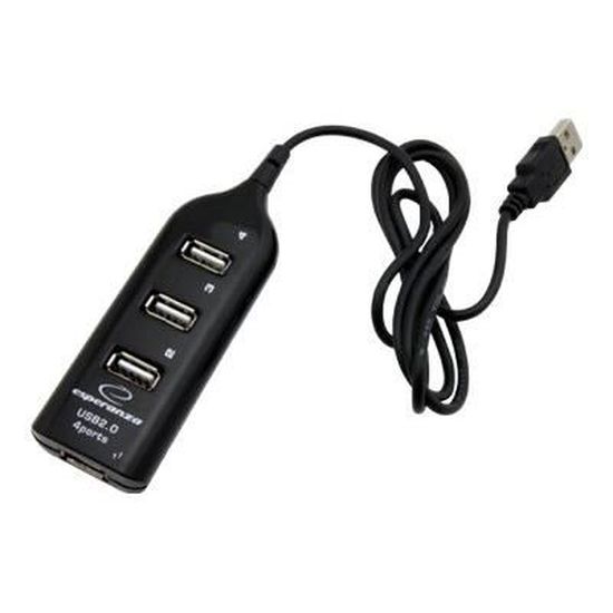 Concentrateur (hub) - ESPERANZA - Hub 4 Porty EA116 USB 2.0 - Alimenté ...
