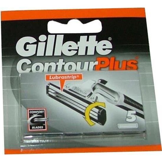 GILLETTE . Contour Plus Ric * 5 Pièces - Lames - Cdiscount Au quotidien