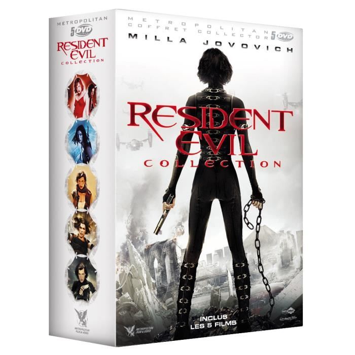 Coffret DVD Resident Evil 1 à 5 - Seven7 - Paul W.S. Anderson ...