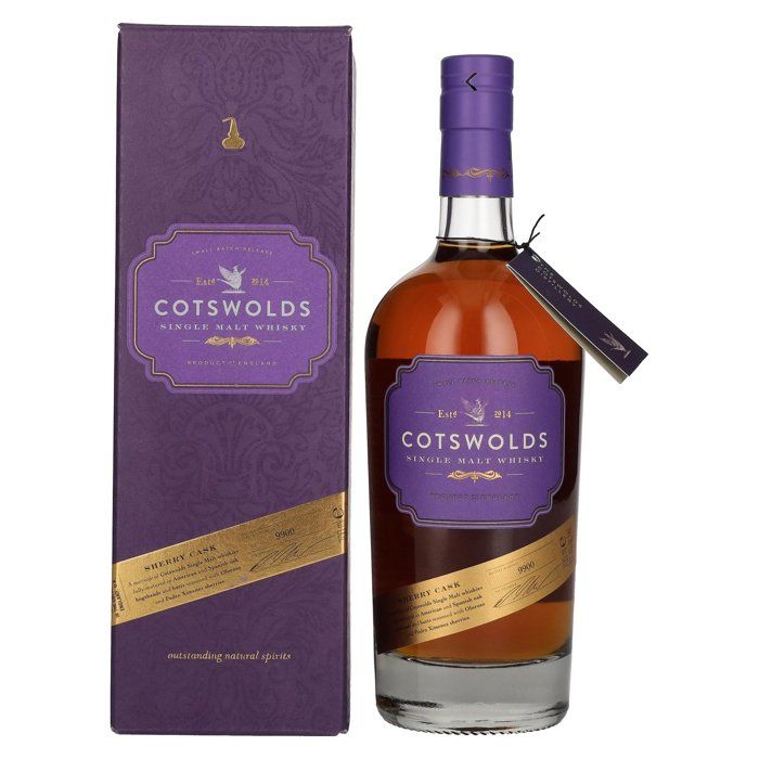 Cotswolds SHERRY CASK Single Malt Whisky 57,4% Vol. 0,7l en boîte ...