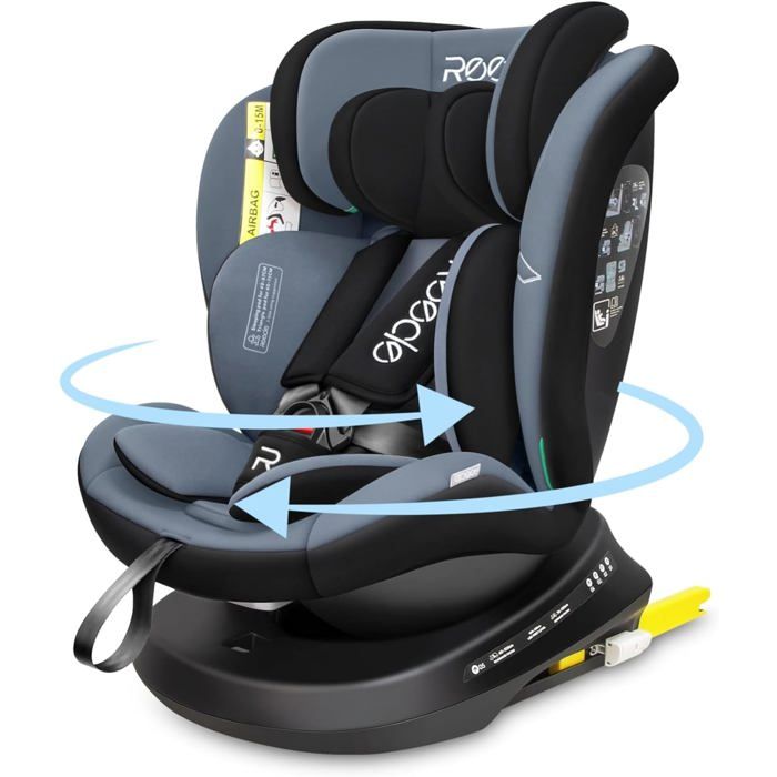 I-Size Siège Auto 360 Pivotant Isofix 40-150 Cm,De La Naissance À 12 ...