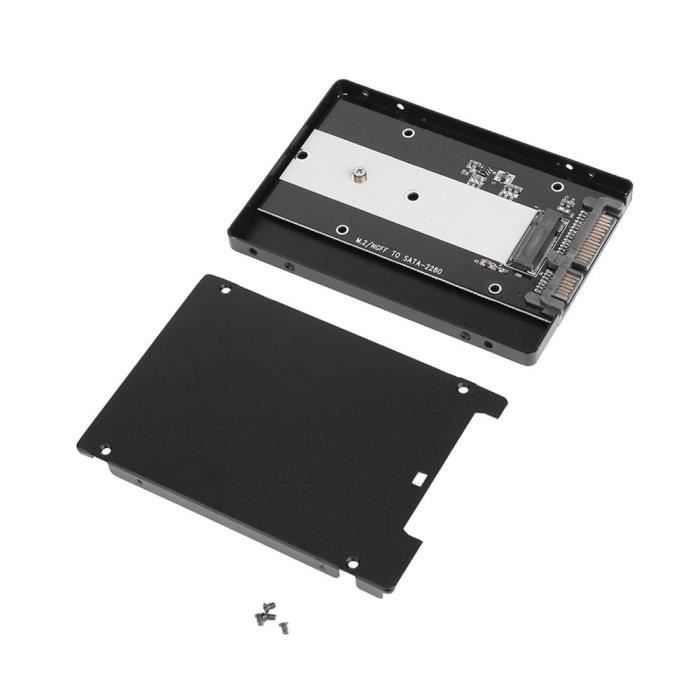 Avec cas - Carte adaptateur M.2-NGFF SSD à SATA 3, 7mm'épaisseur ...