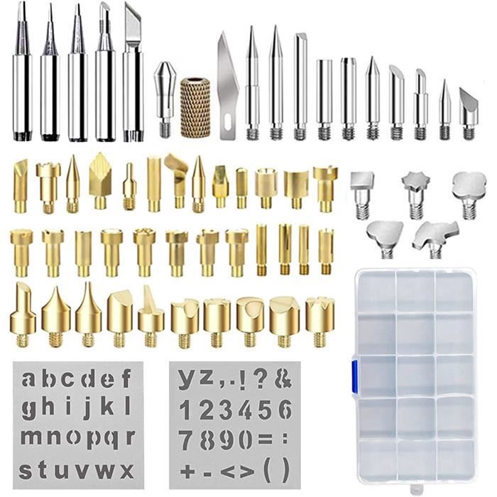 Kit complet de 61 outils de gravure pour le bois et le cuir[740 ...