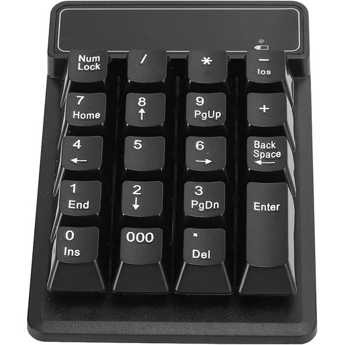 Pavé Numérique, Pavé Numérique Connexion 10m Ergonomique pour Ordinateur Portable PC Ordinateur ...