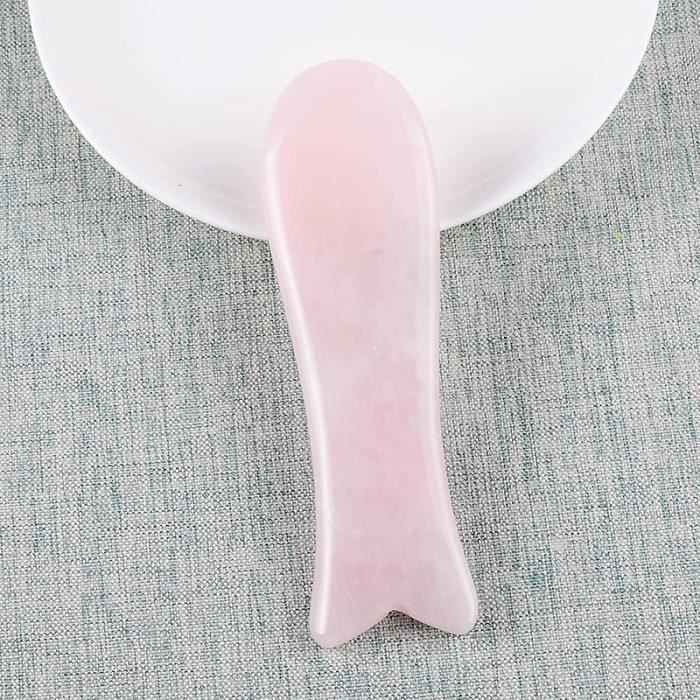 Natural Rose Quartz Jade Real Gouache Jade Gua Sha Board Massager Tool ...