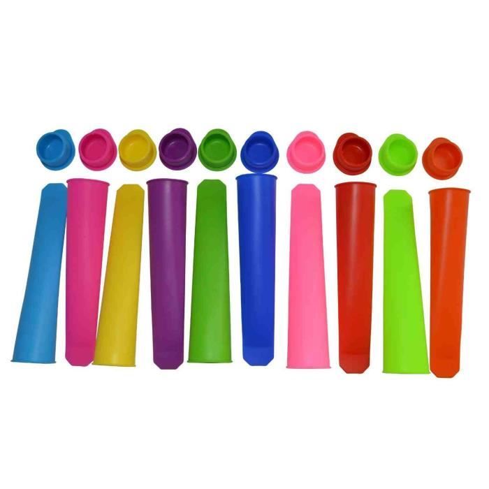 10 Pièces- Ensemble De Moules Glace Ice Pop Moules En Silicone, Très ...