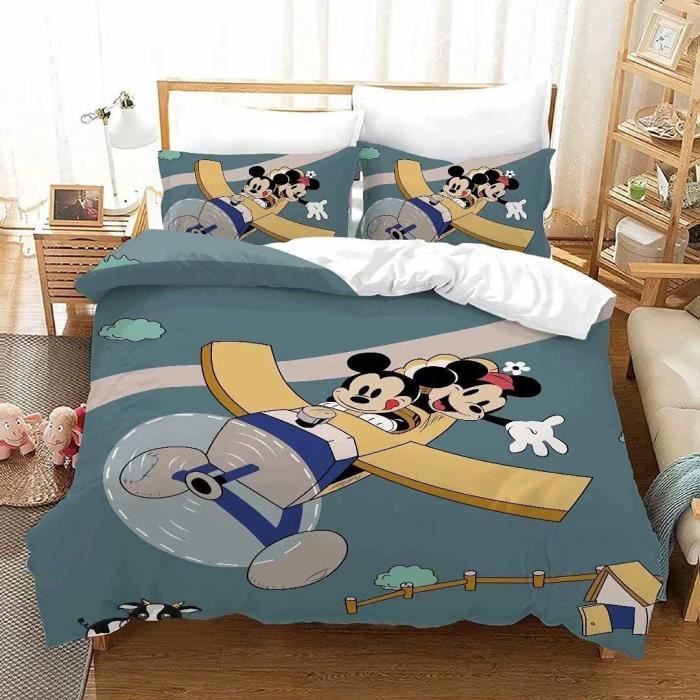 Mickey minnie souris dessin animé couette couette couverture couverture ...