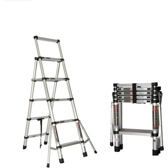 Marchepieds escamotables Échelle d'extension de cinq étapes, escalier de levage polyvalent d ...