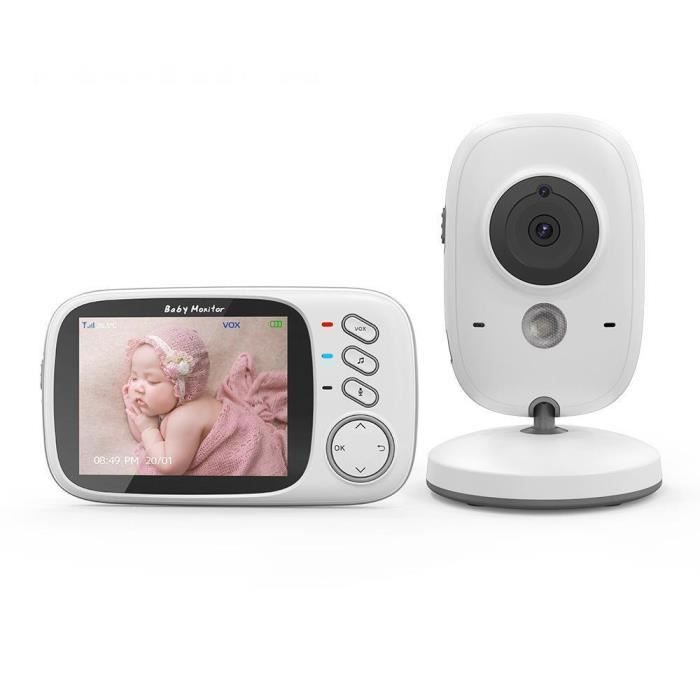 Babyphone Caméra, Bébé Moniteur 3.2" LCD, Camera Bebe Surveillance ...