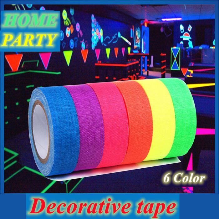 Ruban auto adhésif Fluorescent pour la décoration de la maison, ruban ...