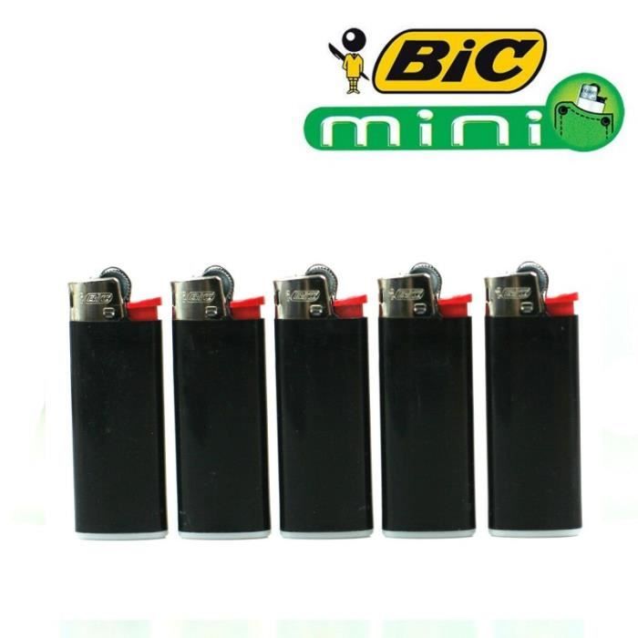 Lot de 5 Briquets J25 Mini BIC Noir - Cdiscount Au quotidien