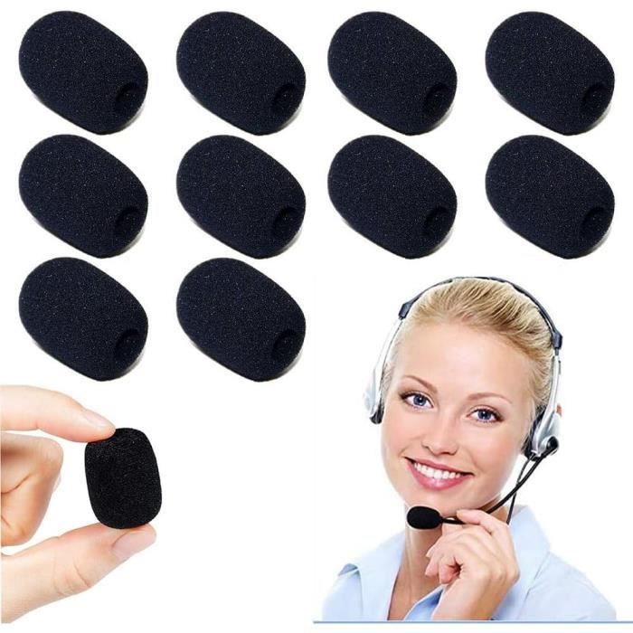 10 Pcs Mousse Pour Micro Casque, Bonette Microphone, Housse En Mousse ...