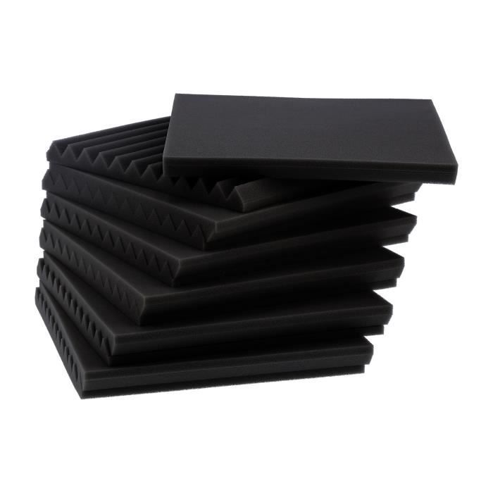 Dilwe Panneaux antibruit Panneaux de mousse acoustique 12 pièces ...