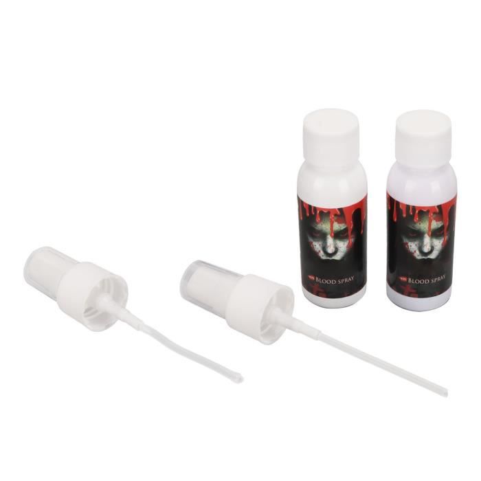 EBTOOLS Spray de faux sang lavable 2 boîtes de spray de maquillage faux ...