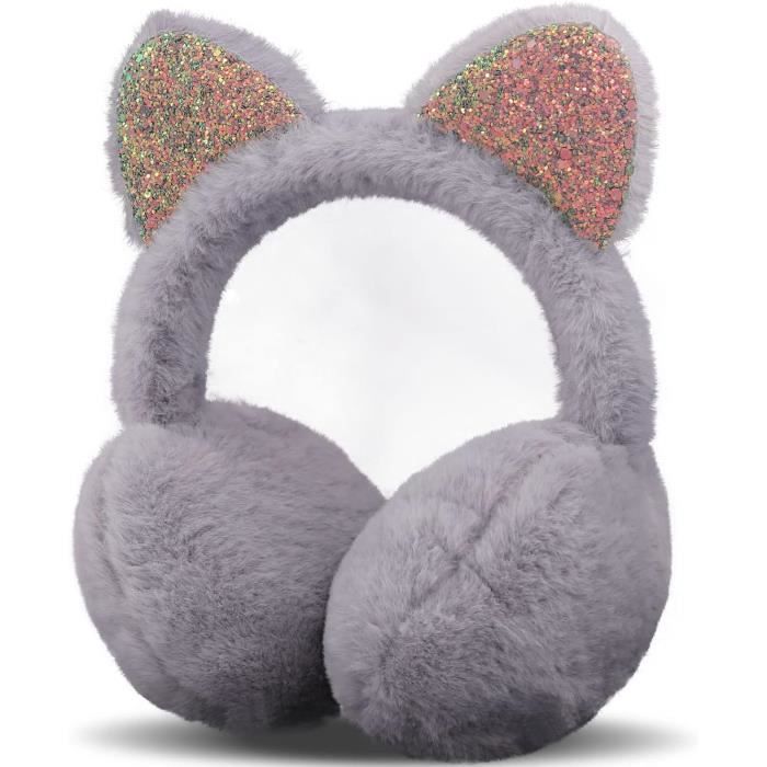 Cache-Oreilles Filles Chauffe Oreilles En Peluche Douce Pour Enfants ...