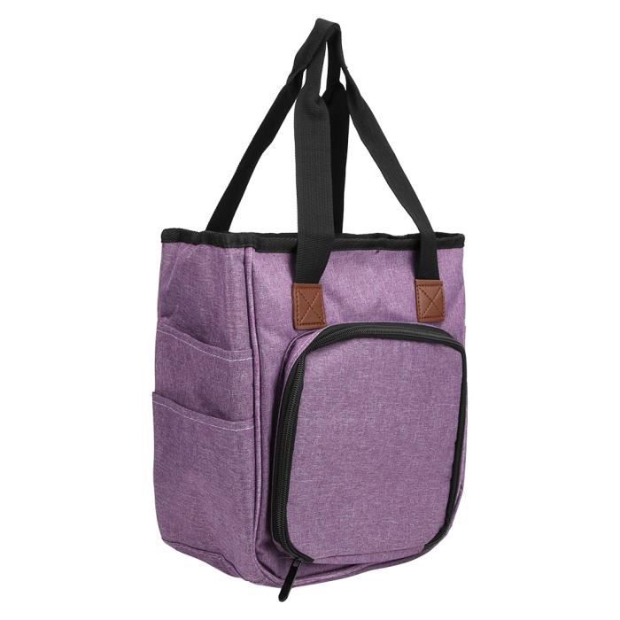 Sacs de rangement au crochet Sac à tricoter Oxford tissu Crochet sac de ...