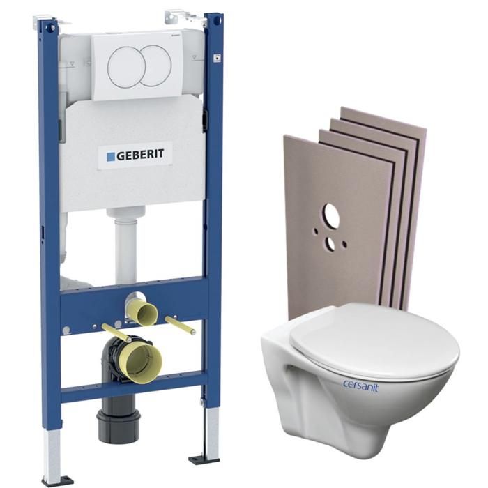 Geberit - Pack WC Bati-support Geberit Duofix + WC suspendu Jika Neo ...