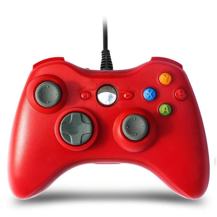 CONSOLE XBOX 360 Joysticks Contrôleur de jeu filaire portable léger ...