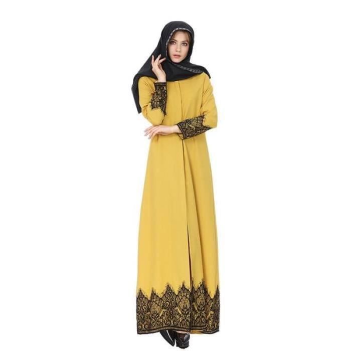 ROBE Femmes Décontractée Qatar Uae Oman Caftan Robe Turc Islamique ...