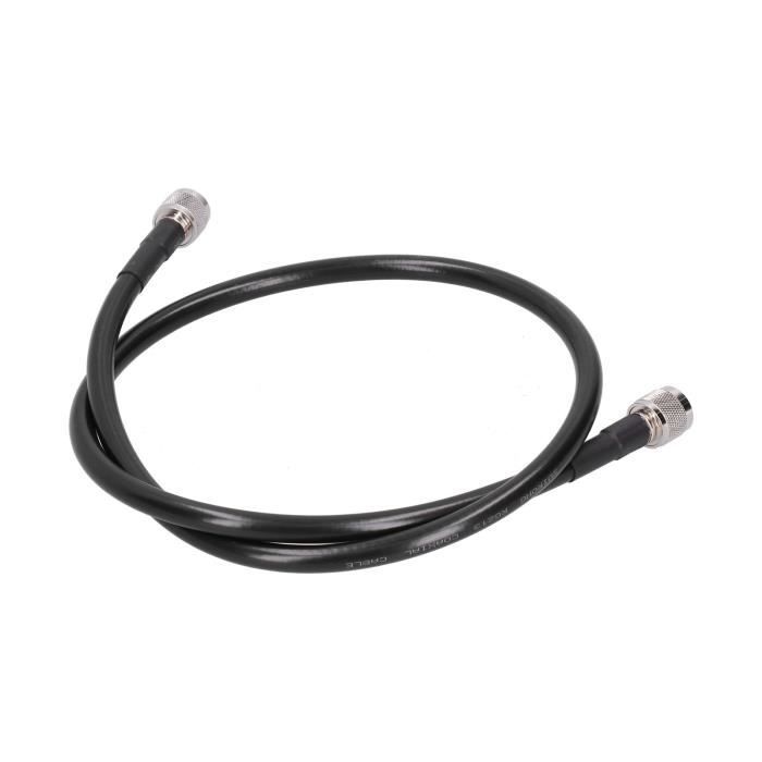 Qiilu câble coaxial d'antenne Câble coaxial 7 conducteurs N‑JJ Type N ...