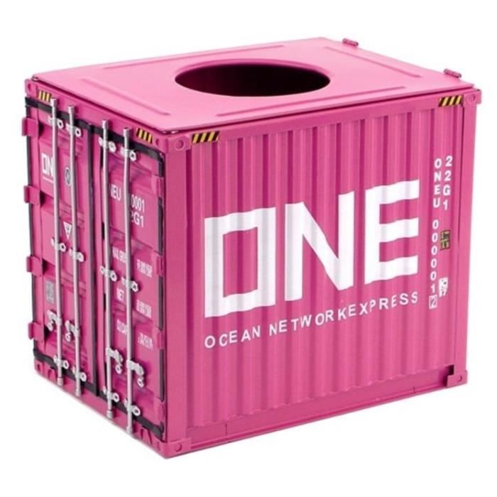 Rose Boîte à mouchoir de conteneur décoratif en fer rétro Art Boîte à ...