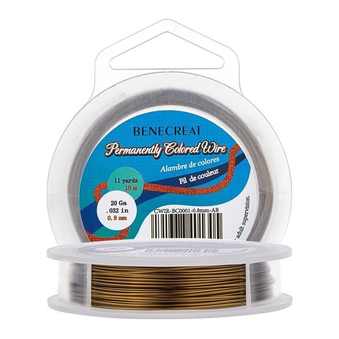 20Gauge (0.8mm) Fil en Bronze Antique Résistant au Tarn Fabrication de ...