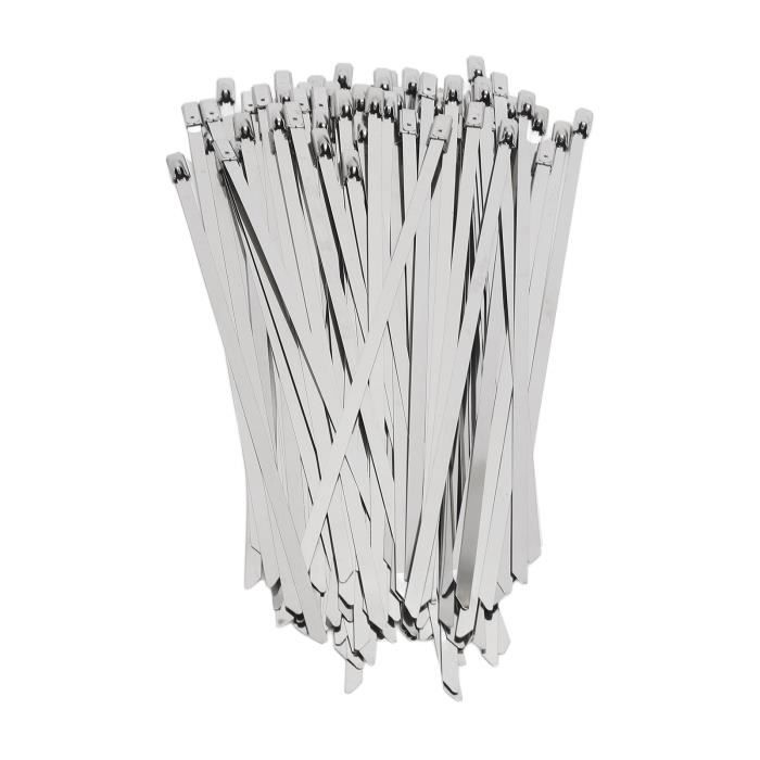 Tbest Attache de cble en acier inoxydable 200 Pièces Serre-cble en ...