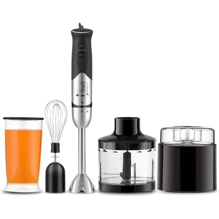 Immersion Hand Blender 400W 6-In-1 Double Control Continuously Variable ...