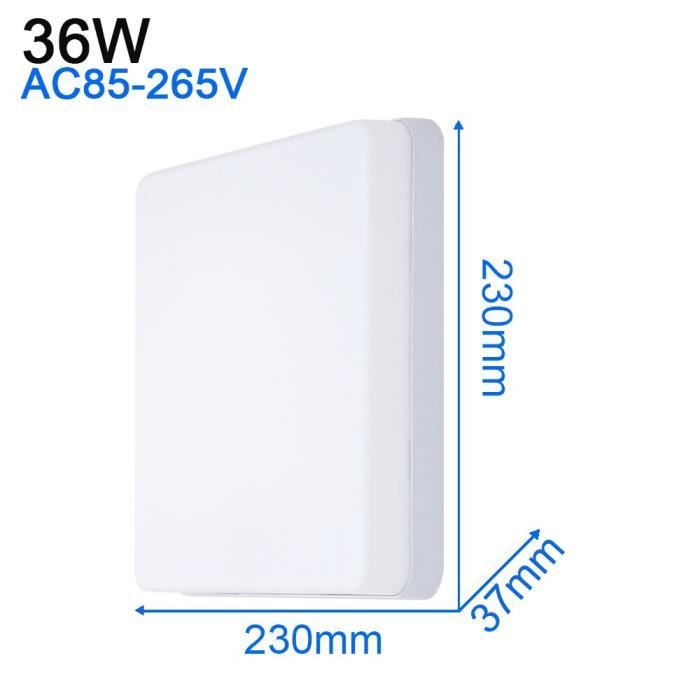 PLAFONNIER,C 36W-Cold white--LED panneau lampe LED plafonnier AC 85 ...