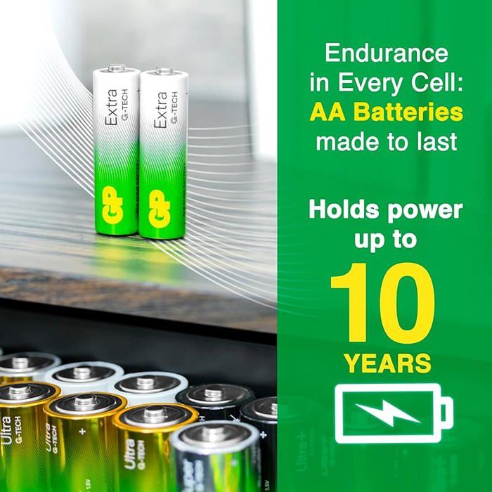 Pile AA - Lot de 40 Pile | Extra | Batterie Alcaline AA LR6 1 5v ...