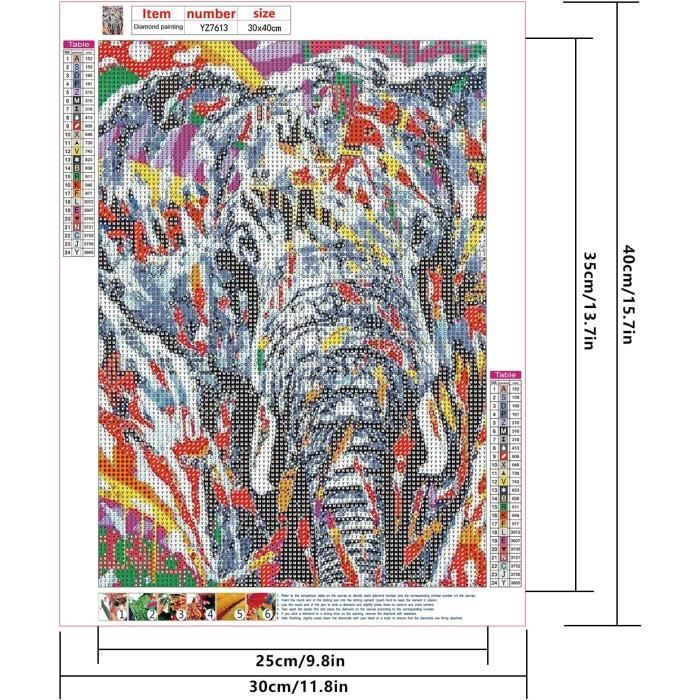 Lot De 4 Diamond Painting Abstrait 30X40 Cm Peinture Numero Adulte ...