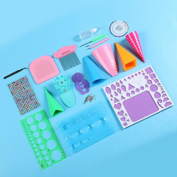 Vvikizy Kit de roulage en papier Vvikizy Kit de quilling de papier Kit d'Outil de Quilling de ...