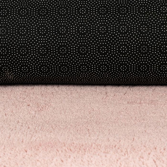Tapis rose doux et moelleux lavable à 30° pour salon, chambre d’enfant ...