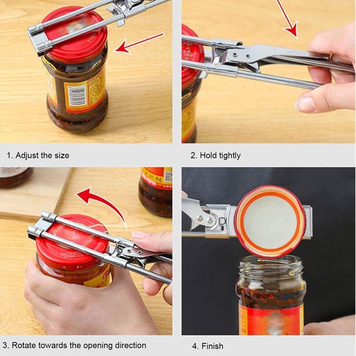 Ouvre-bouteille en acier inoxydable - Réglable et multifonctionnel ...