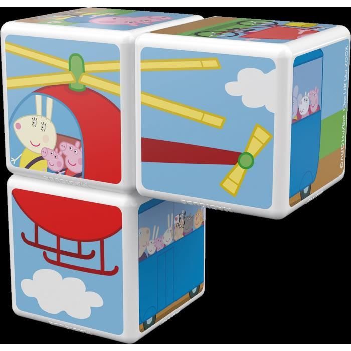MAGICUBE - Peppa Pig voyage avec Peppa (3 cubes) - Cdiscount Jeux - Jouets