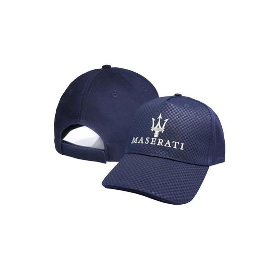 Maserati CARBONE Casquette de Baseball Bleu Marine | Brodé Auto Logo ...