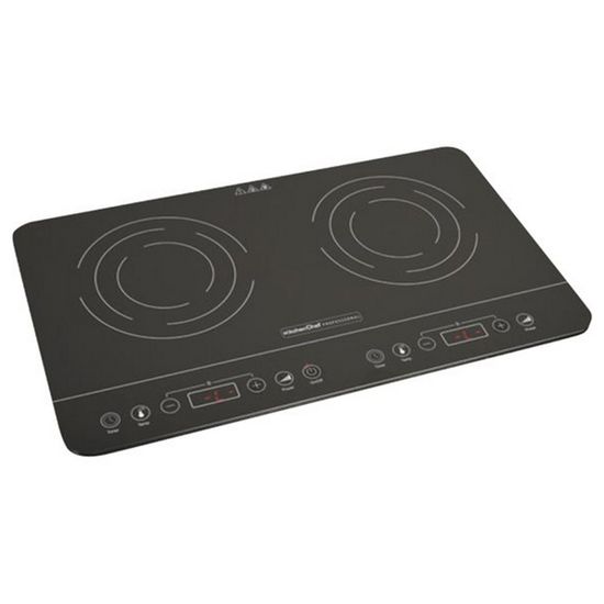KITCHEN CHEF KCYL35-DC06 Plaque de cuisson induction 2 foyers - Noir - Cdiscount Electroménager