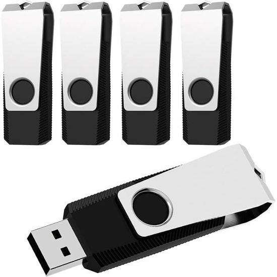 Clé Usb 32 Go, Lot De 5 Usb 2.0 Pendrive Clef Usb 32Go Pivotantes ...