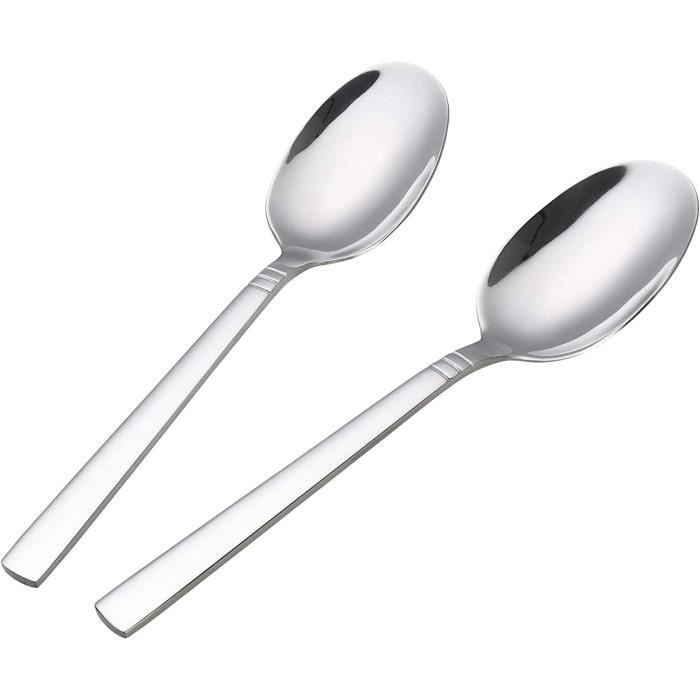 Grande Cuillere de Service, 6 CuillèRes de Service en Acier Inoxydable ...