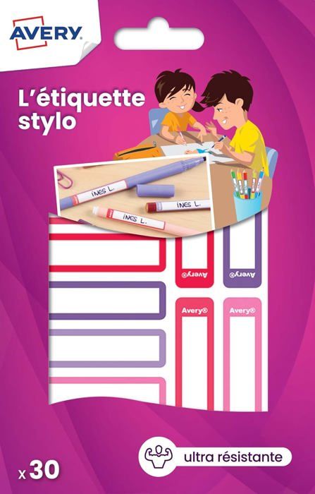 30 Étiquettes autocollantes résistantes pour marquer les Stylos ...