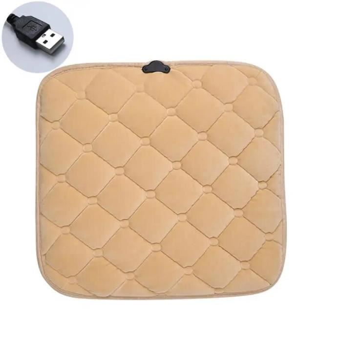 Jaune - Coussin chauffant USB pour siège de voiture et de bureau ...